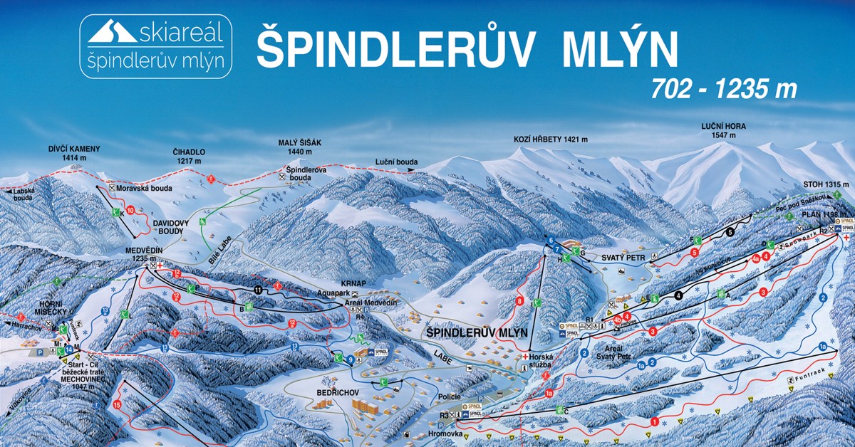 Špindlerův Mlýn - Lyžiarske stredisko - Česko | malyPrinc.sk