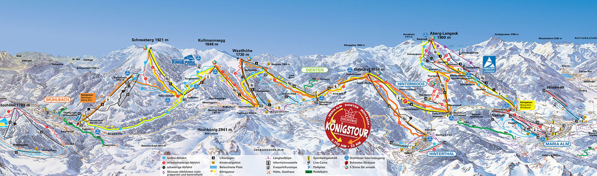 Mühlbach - Hochkönig - Lyžiarske stredisko - Salzbursko - Salzburger ...