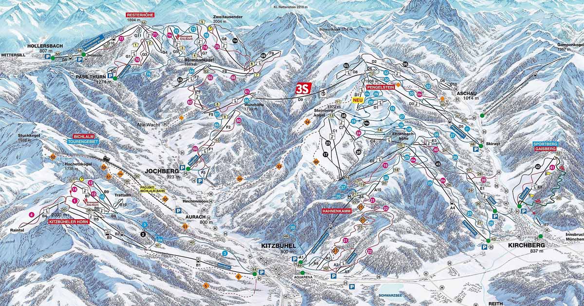 Panoramabahn Kitzbüheler Alpen - Mittersill - Lyžiarske stredisko ...