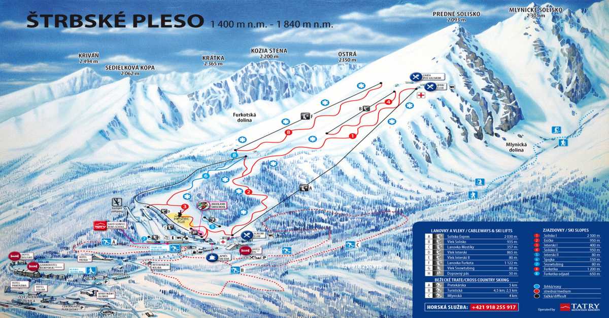 Štrbské Pleso - Lyžiarske stredisko - Slovensko | malyPrinc.sk