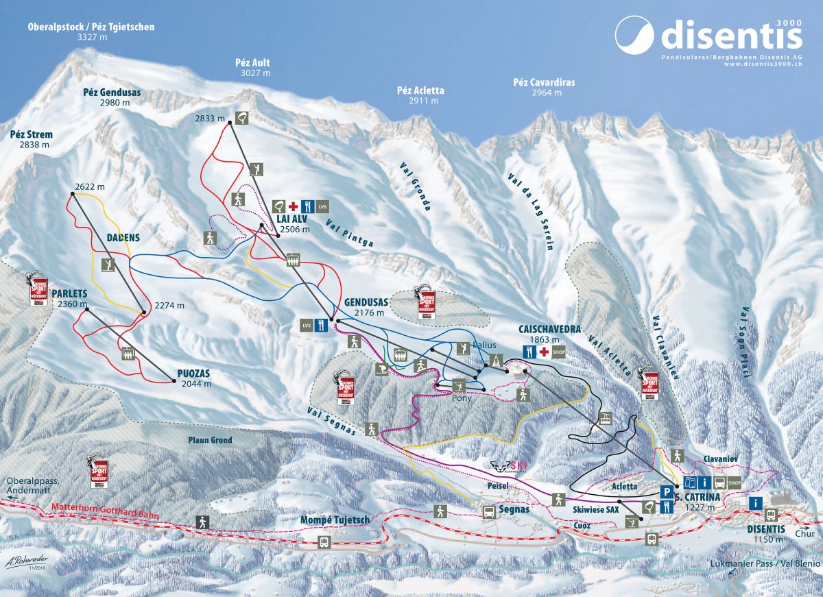 Disentis - Strela - Lyžiarske stredisko - Graubünden | malyPrinc.sk