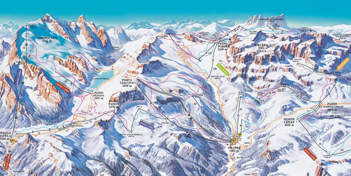 Arabba - Lyžiarske stredisko - Dolomity | malyPrinc.sk