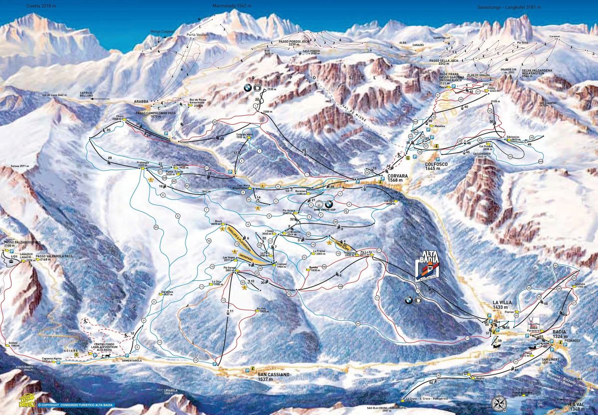 Alta Badia - Lyžiarske stredisko - Talianske Alpy | malyPrinc.sk