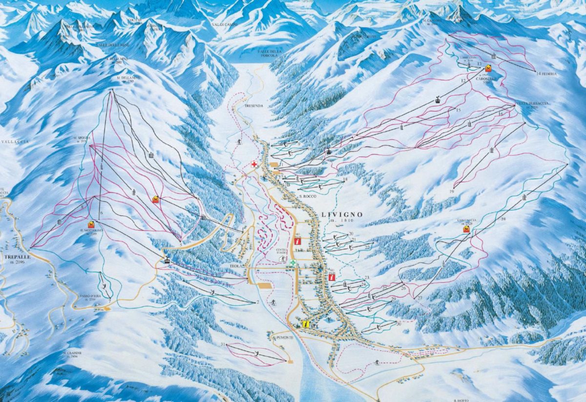 Livigno - Lyžiarske stredisko - Talianske Alpy | malyPrinc.sk